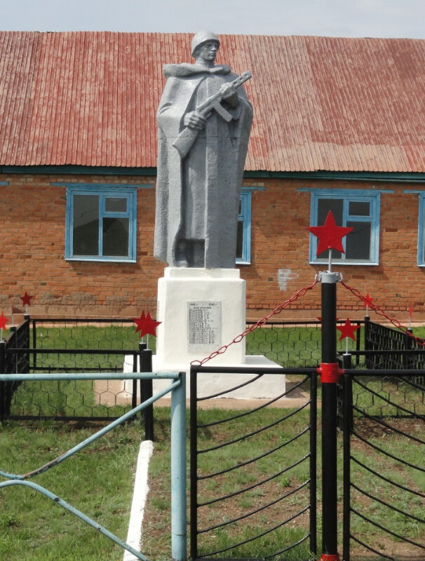 Anıt, heykel Погибшим в Великой Отечественной войне, Orenburgskaya oblastı, foto