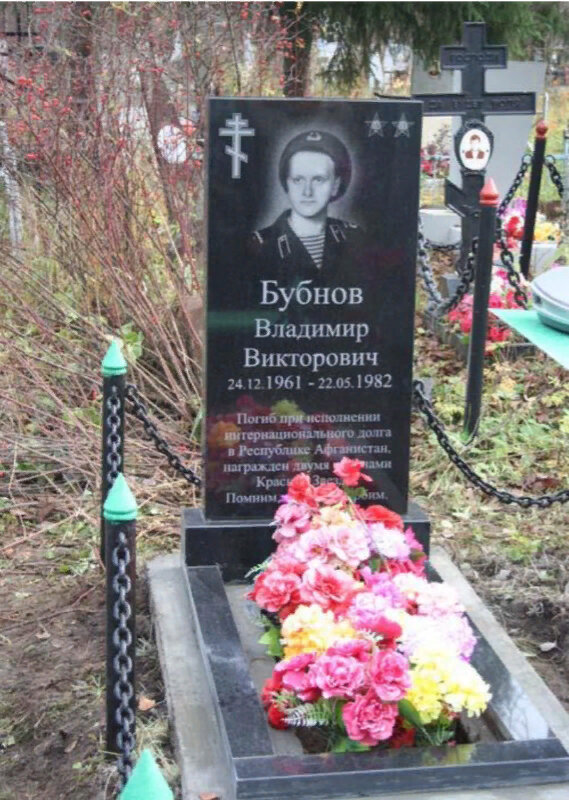 Ünlü kişilerin mezarları В.В. Бубнов, Yaroslavskaya oblastı, foto
