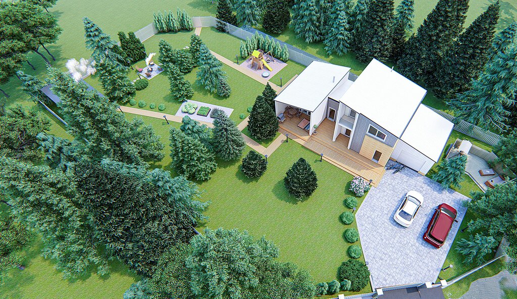 Peyzaj tasarımı Liliumland, Saint‑Petersburg, foto