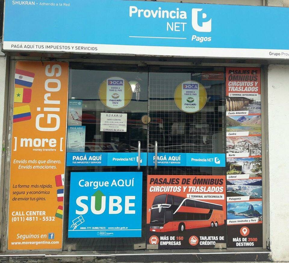 Telekomünikasyon satış noktaları Locutorio Norgel, Buenos Aires, foto