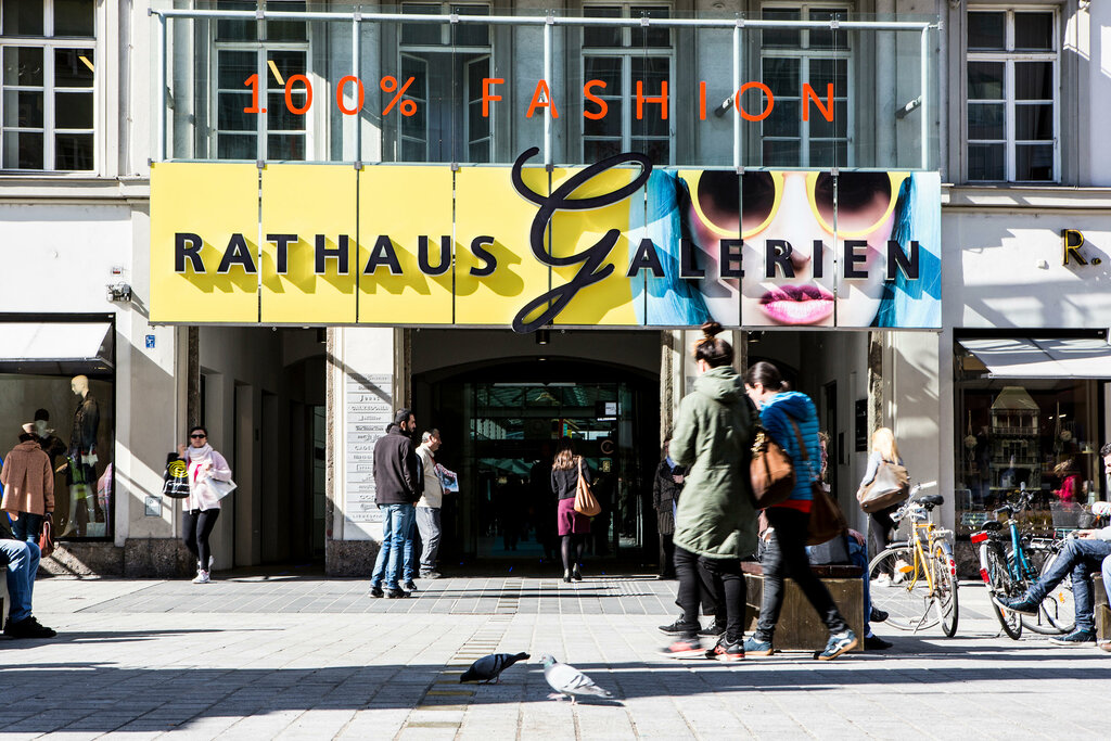 Alışveriş merkezleri RathausGalerien, Innsbruck, foto
