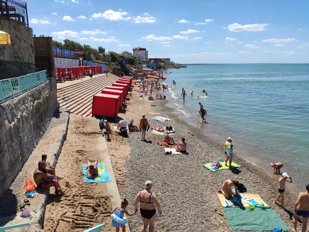 Plaj Пляж Ravennamare, Kırım Cumhuriyeti, foto