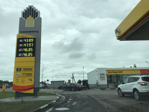 Benzin istasyonu Rosneft, Rostovskaya oblastı, foto