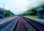 остановочный пункт 428 километр (Kursk Region, Kurchatov), tren istasyonu  Kurçatov'dan