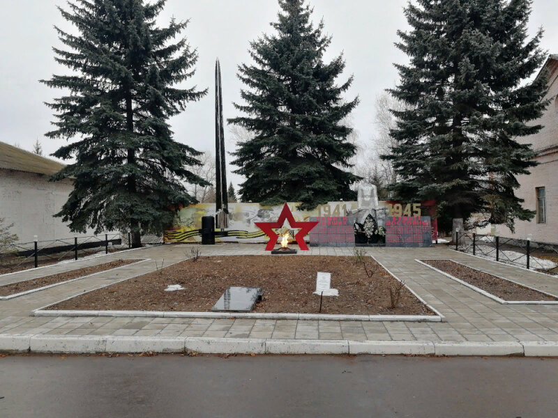 Anıt, heykel Братская могила, Kozelsk, foto