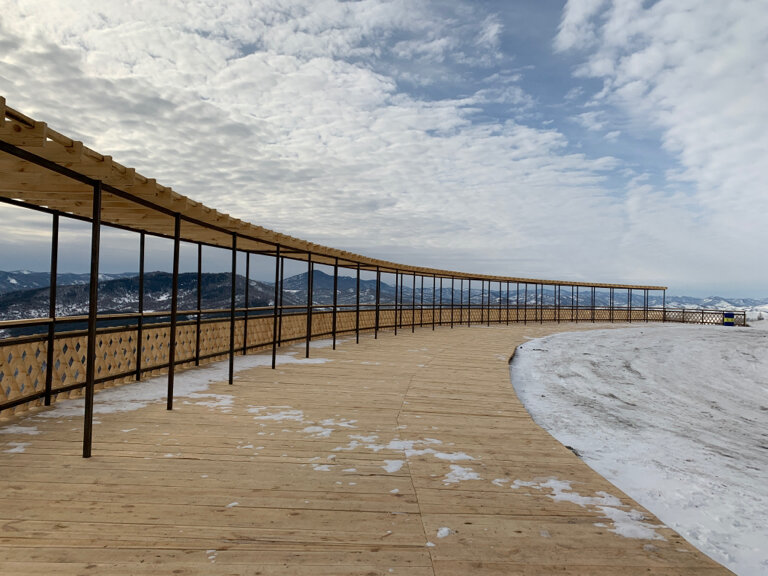 Hızlı ulaşım istasyonu High-speed urban transport station, Gorno‑Altaysk, foto