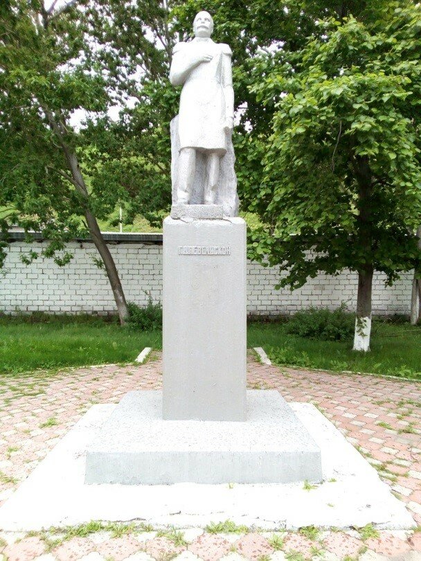 Anıt, heykel Г.И. Невельский, Nevelsk, foto