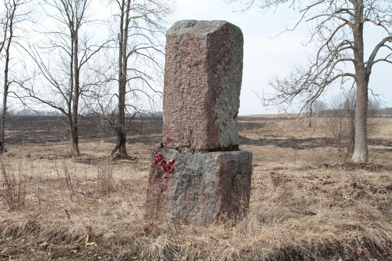 Anıt, heykel Место, где находилась д.Закорново, сожженная фашистами, Saint‑Petersburg ve Leningradskaya oblastı, foto