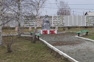 Героям Великой Отечественной войны 1941-1945 гг. (Chelyabinsk Region, Verkhneuralskiy rayon, selo Stepnoye, ulitsa Mira), anıt, heykel  Çeliabinskaya oblastından