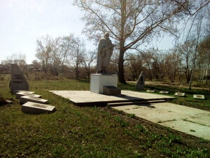Воинам, погибшим в годы Великой Отечественной войны 1941-1945 гг. (Altai Territory, Mamontovskiy rayon, selo Ukrainka, Tsentralnaya ulitsa), anıt, heykel  Altayski krayından