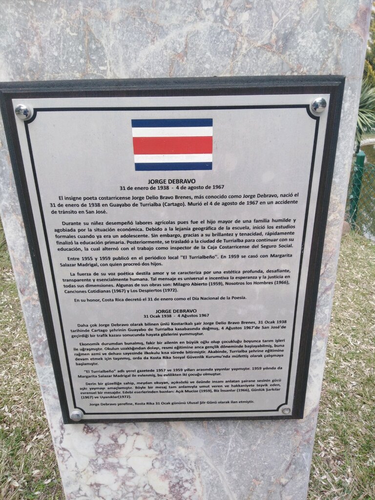 Park, sokak heykeli Jorge Debravo Anıtı, Ankara, foto