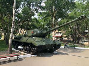 Танк ИС-2 (Jewish Autonomous Region, Birobidzhan, skver Zashchitnikam Amurskikh rubezhey), teknoloji anıtı  Birobidgan'dan