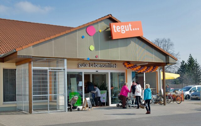 Süpermarket Tegut... gute Lebensmittel, Thüringen, foto