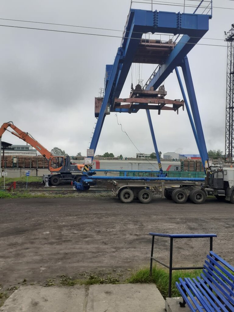 Demiryolu kargo Sovetskaya Gavan, Railways cargo area, Habarovski krayı, foto