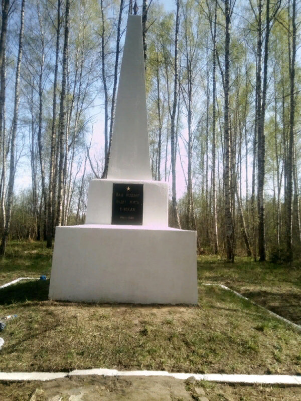 Anıt, heykel Обелиск односельчанам, павшим в годы Великой Отечественной войны, Smolenskaya oblastı, foto
