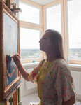 Anna Gorbunova of the Union of Artists of Russia Portrait Workshop (Avangardnaya Street No:6), sanat atölyeleri  Krasnogorsk'tan