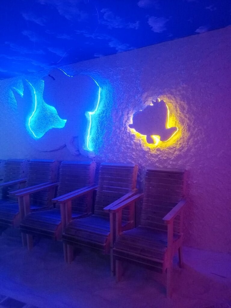 Tuz mağarası Chernomorskaya Skazka, Vitebsk, foto