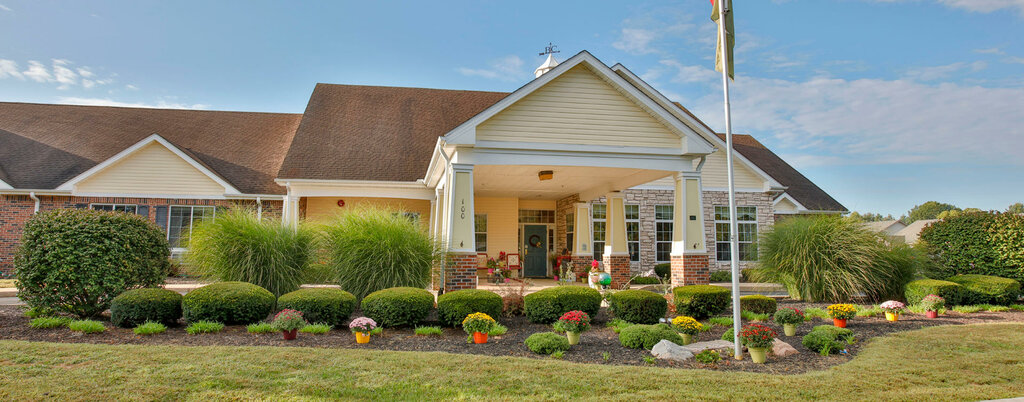 Huzurevi, bakımevi Bickford of Crawfordsville, İndiana Eyaleti, foto