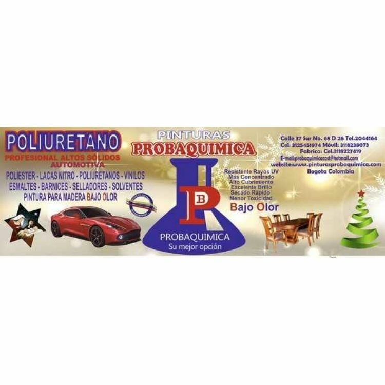 Boya ve cila malzemeleri üretim ve satış yerleri Probaquímica, Bogota, foto