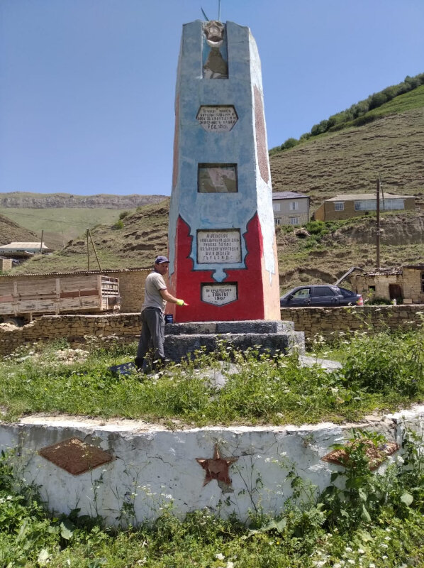 Anıt, heykel Павшим в Великой Отечественной войне, Dağıstan, foto