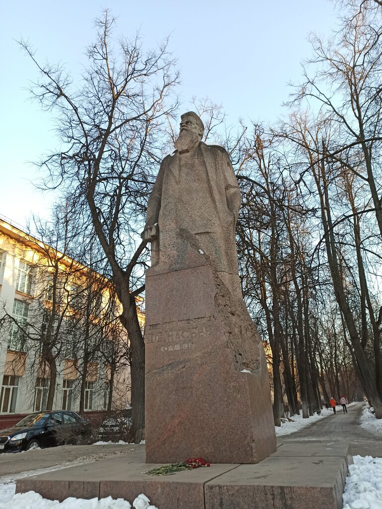 Anıt, heykel Ф.А. Афанасьев, İvanovo, foto