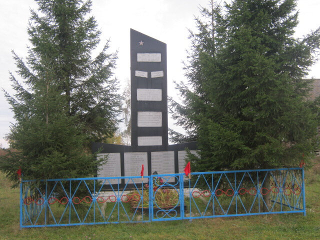 Anıt, heykel Воинам 293 танковой бригады и мирным жителям, партизанам, Brianskaya oblastı, foto
