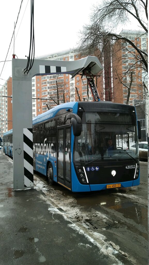Oto lastik tamiri Electric Bus Charging Station, Moskova, foto