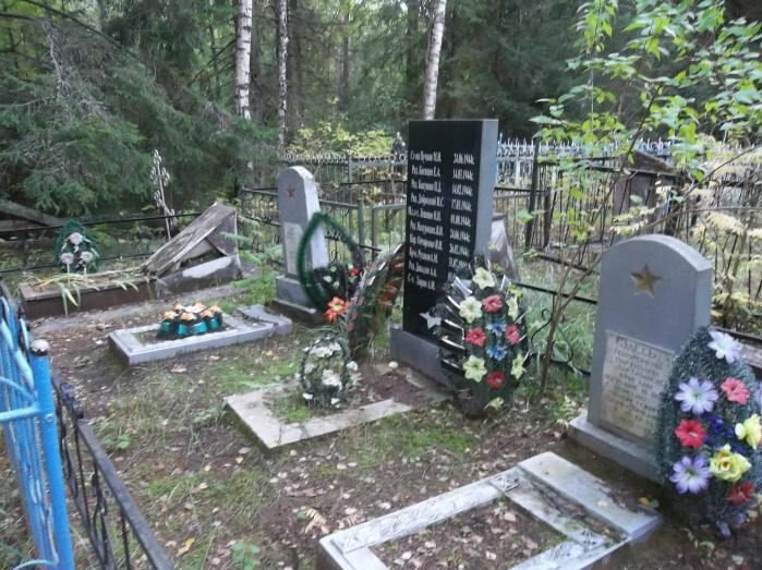 Anıt, heykel Воинское захоронение на гражданском кладбище у деревни Сетино, Pskovskaya oblastı, foto