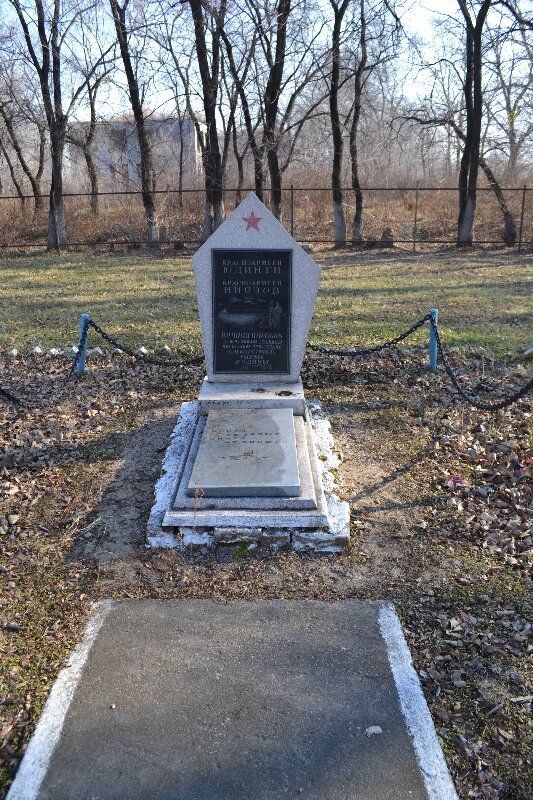 Anıt, heykel Братская могила пограничников Ниязова и Г.П. Юдина, Yahudi Özerk Bölgesi, foto