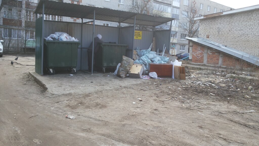 Çöp alanları Trash and garbage disposal area, Gus‑Hrustalny, foto