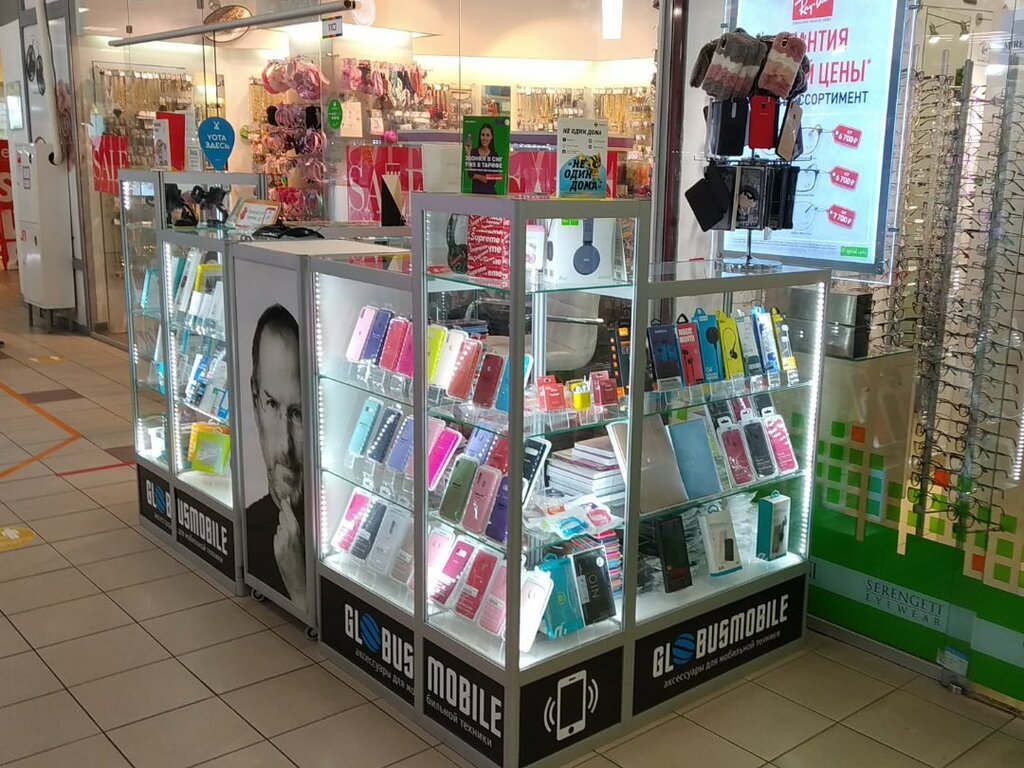 Cep telefonu aksesuarları Globusmobile, Moskova, foto