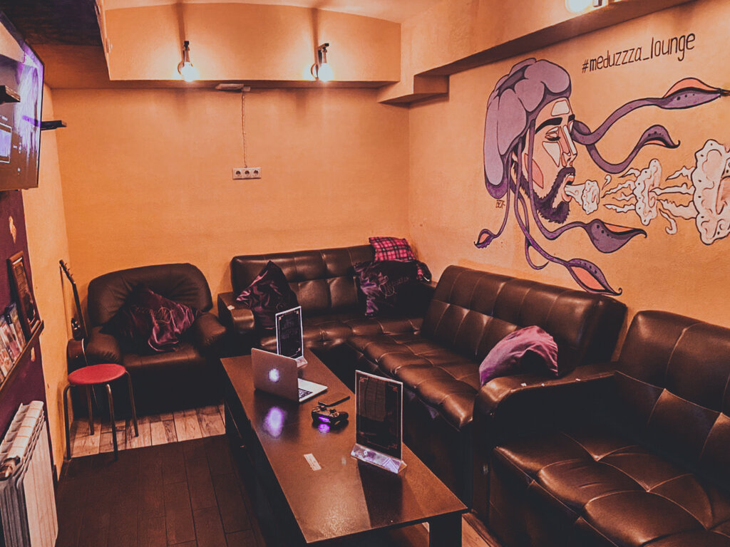 Nargile kafeler Lounge bar Meduzzza, Moskova, foto