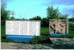 Обелиск (Saratov Region, Perelyubskiy rayon, posyolok Molodezhny, ulitsa Chapayeva), anıt, heykel  Saratovskaya oblastından