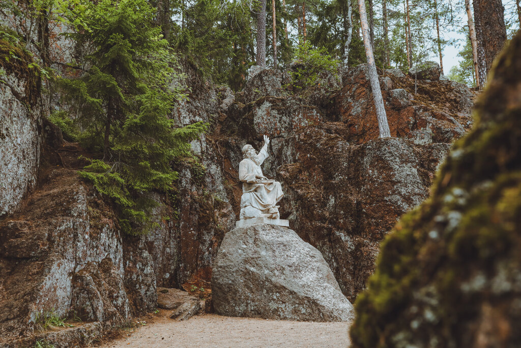 Turistik yerler St. Nicholas gorge, Vyborg, foto