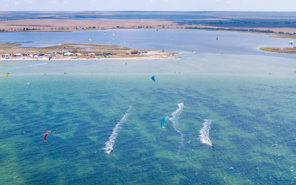 Kitesurfing Kite spot Mezhvodnoe, Kırım Cumhuriyeti, foto