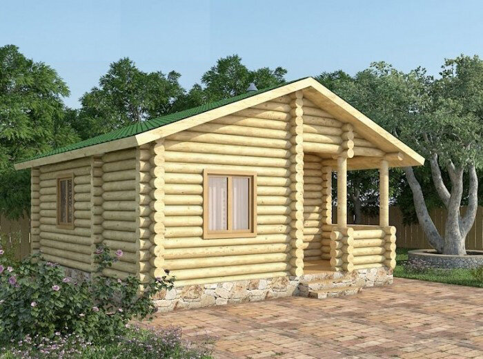 Ahşap endüstrisi Rubka srubov, Çuvaşya, foto