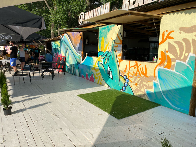 Nargile kafeler Nirvana beach, Minskaya oblastı, foto