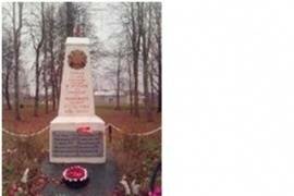 Обелиск памяти (Pskov Region, Gdovsky District, derevnya Plesna), anıt, heykel  Pskovskaya oblastından