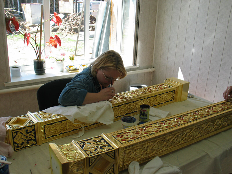 i̇konografi atölyesi Abramcevo, Moskova, foto