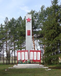 Памятник погибшим в Великой Отечественной войне (Voronezh Region, Gribanovskiy District, selo Kutki), anıt, heykel  Voronejskaya oblastından
