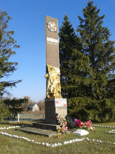 Мемориал Великой Отечественной войны (Ryazan Region, Sarayevskiy rayon, Vysokovskoye selskoye poseleniye, selo Belorechye, Sovetskaya ulitsa), anıt, heykel  Riazanskaya oblastından
