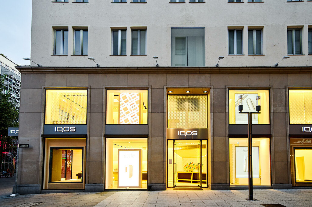 Tütün, sigara mağazaları Iqos Store, Stuttgart, foto