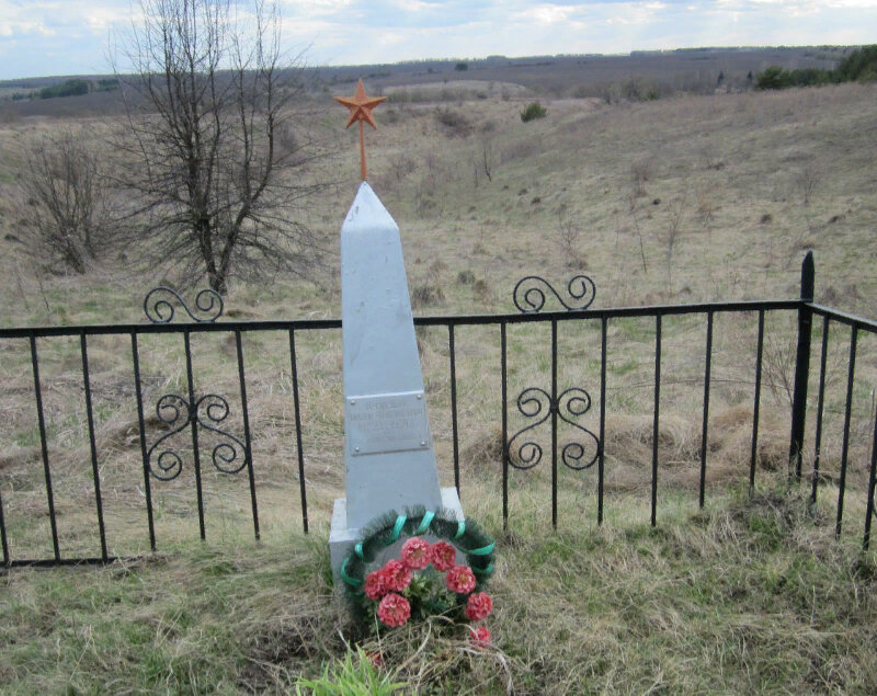 Anıt, heykel Могила советского воина-лейтенанта Кузнецова Н.А., Orlovskaya oblastı, foto