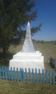 Воинам-землякам, погибшим в ВОВ 1941-1945 гг. (Lipetsk Region, Dankovskiy rayon, Bigildinskiy selsovet, derevnya Kolodezi), anıt, heykel  Lipetskaya oblastından