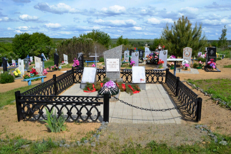 Anıt, heykel Братская могила № 522, Voronejskaya oblastı, foto