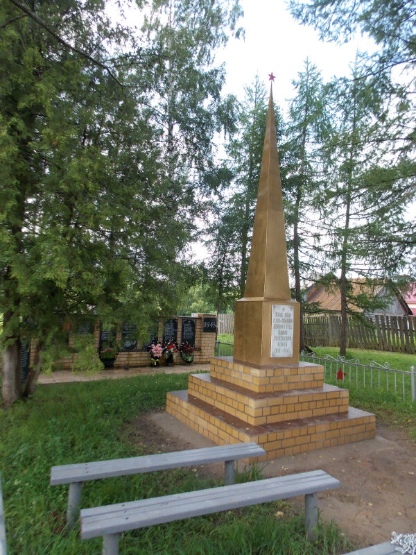 Anıt, heykel Воинам, павшим в годы Великой Отечественной войны, İvanovskaya oblastı, foto