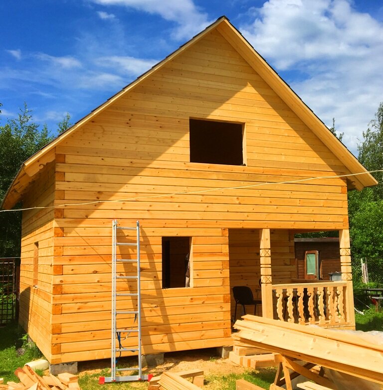 Yazlık ev inşaatı Drevstroim, Kurovskoye, foto