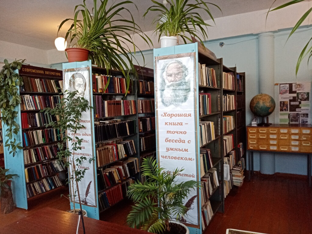 Kütüphaneler Библиотека с. Большая Сакма, Saratovskaya oblastı, foto