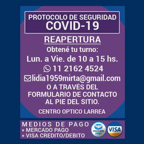 Optik cihazlar ve ekipmanlar Centro Optico Larrea, Buenos Aires, foto
