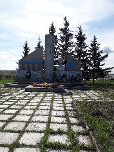 Мемориал погибшим в Великой Отечественной войне (Kurgan Region, Shatrovskiy munitsipalny okrug, selo Tersyukskoye), anıt, heykel  Kurganskaya oblastından